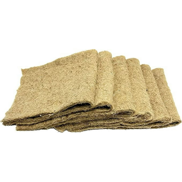 6 Pack Jute Burlap Grow Mats - 10x20 Inches Hydroponic Grow Pads for ...
