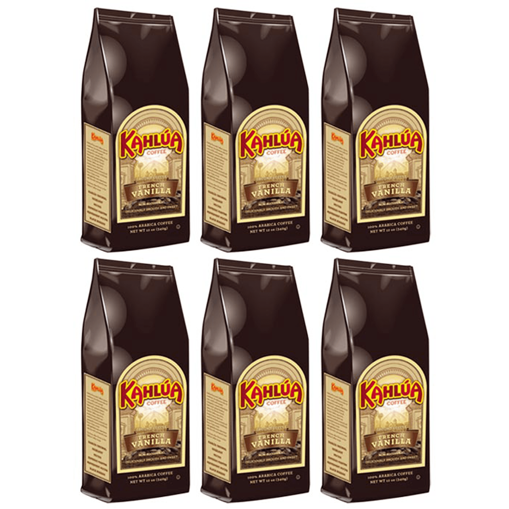 Kahlúa French Vanilla Ground Coffee, Medium Roast, 12 Oz (6 Pack ...