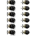 6 Pack Keyed Alike Exterior Door Knob with Lock, Single Cylinder ...