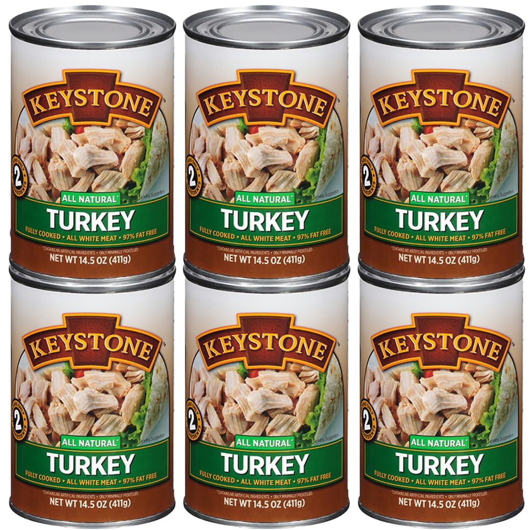 Keystone Turkey 14.5 oz Cans, Emergency Survival Food, Camping Ready to ...