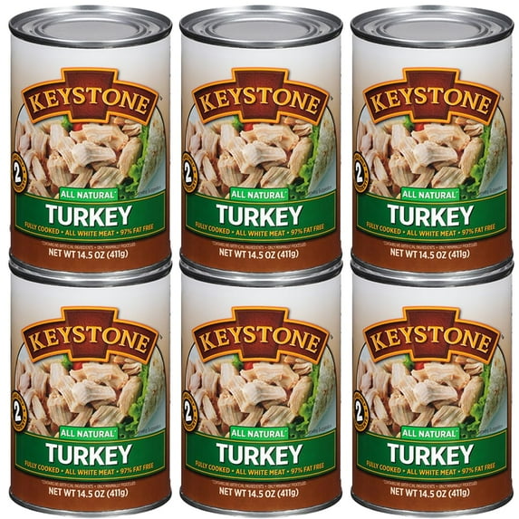 Keystone Turkey 14.5 oz Cans, Emergency Survival Food, Camping Ready to ...