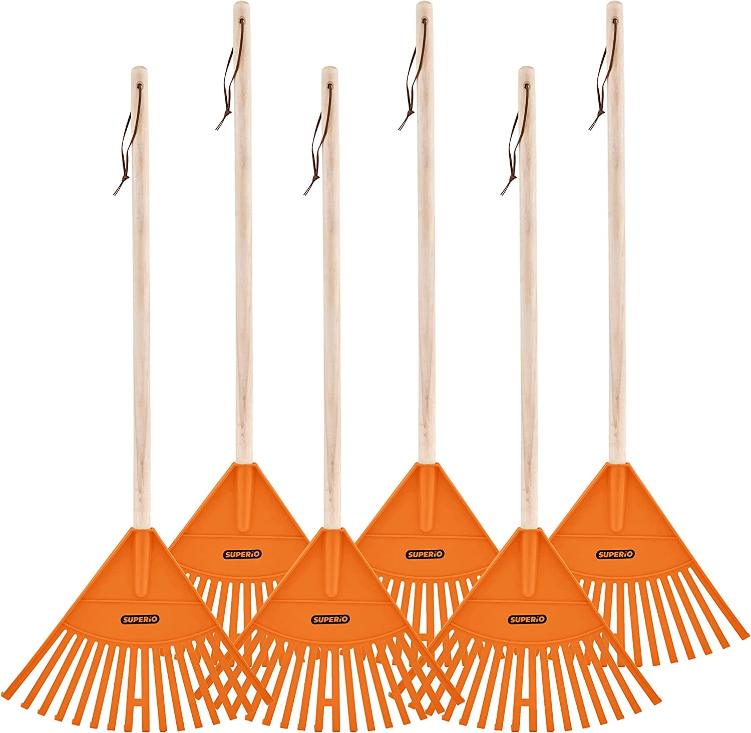 6 Pack Kids Rake, Orange - Walmart.com