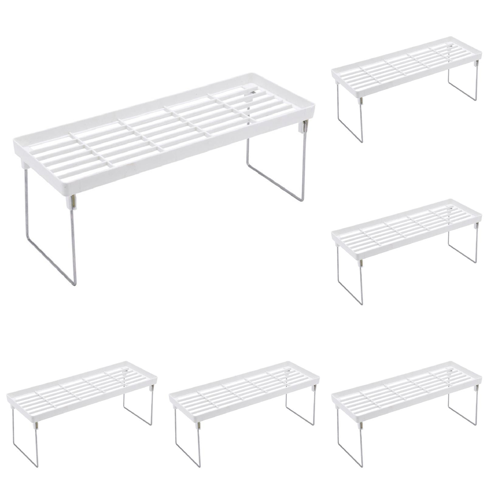 6 Pack Kitchen Cabinet Shelf Counter Organizer Rack Pantry Storage ...