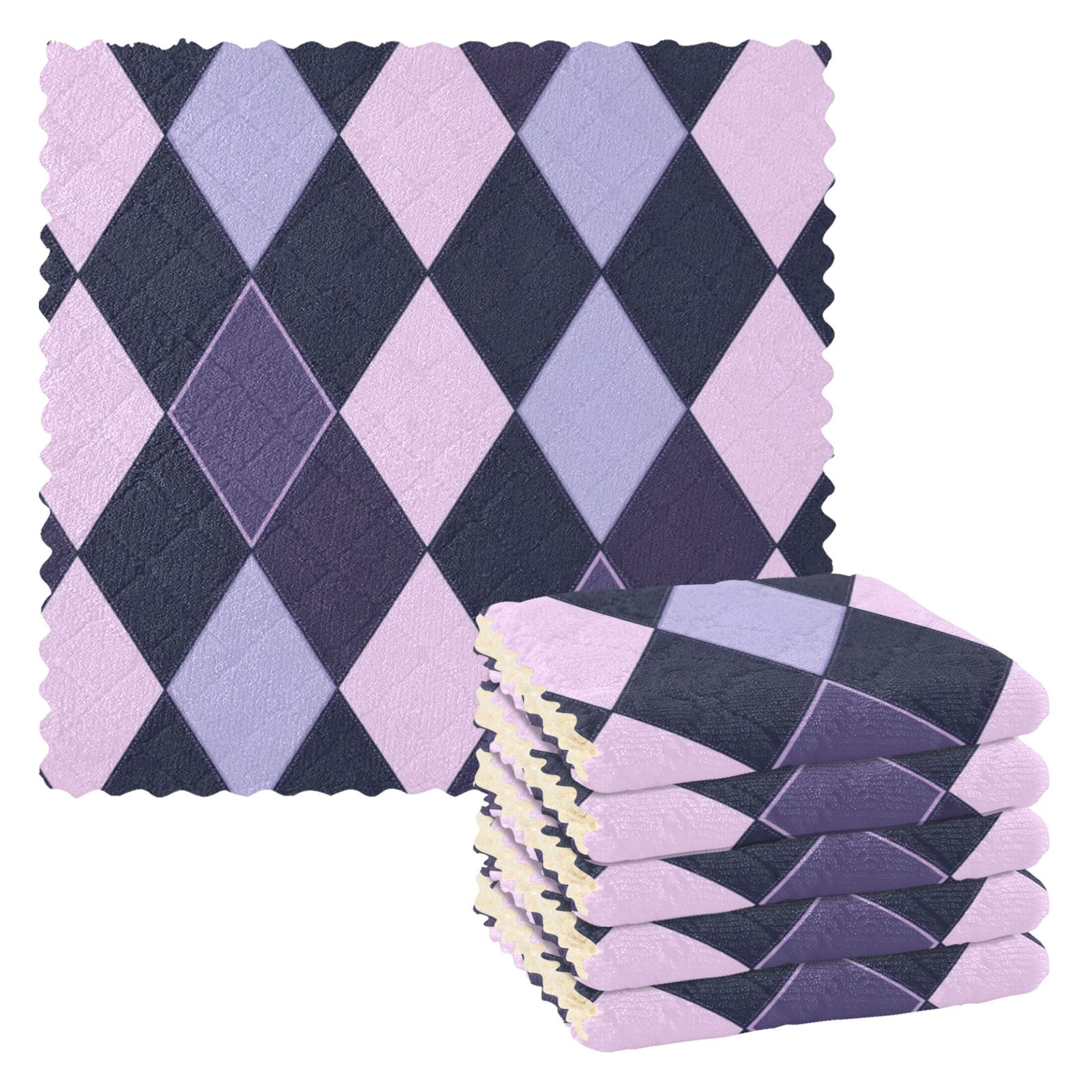 6 Pack Kitchen Dish Towels, 11 Inch x 11 Inch Reusable Cleaning Cloths ...