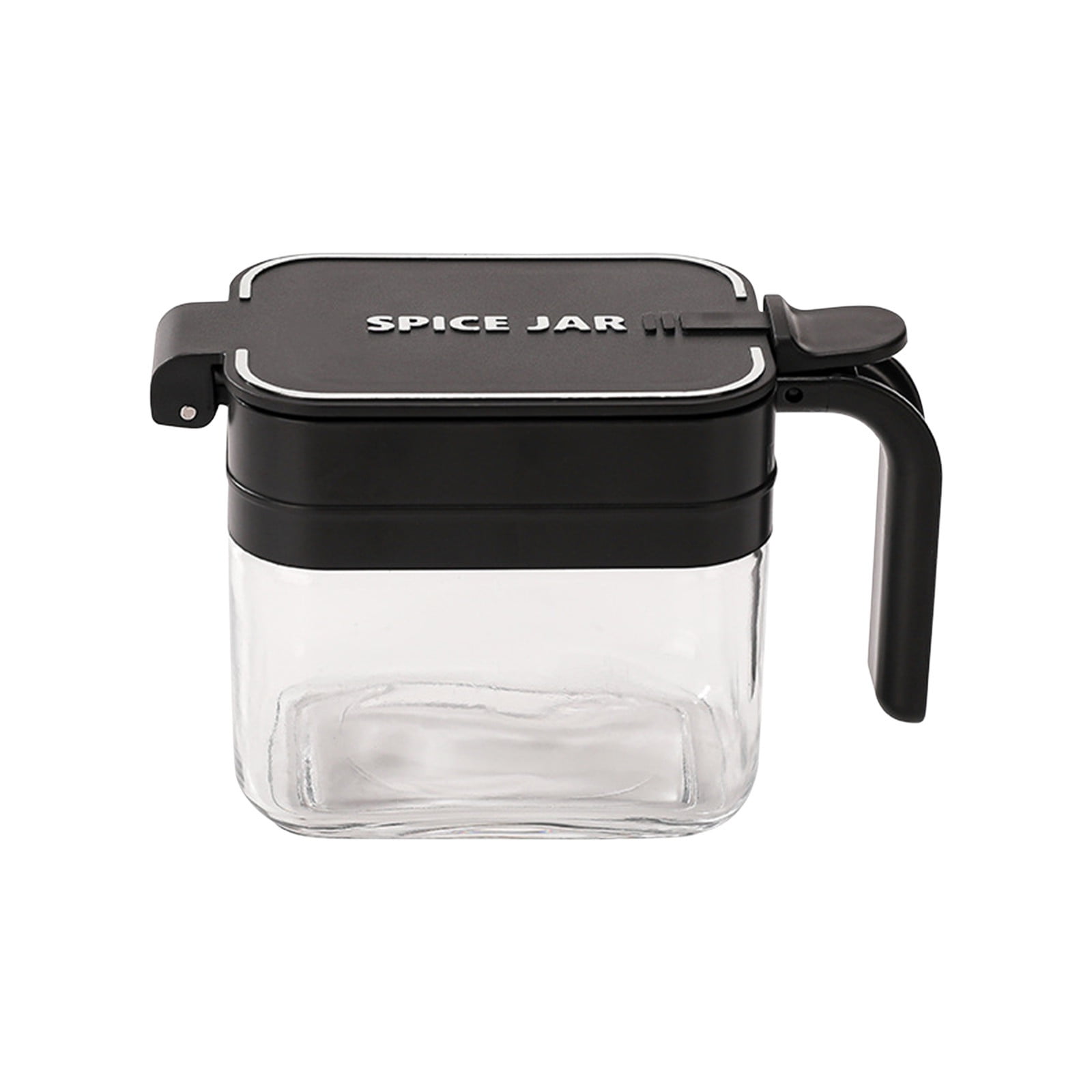 6-Pack Kitchen Spice Jars with Spoons,Transparent Plastic Condiment ...