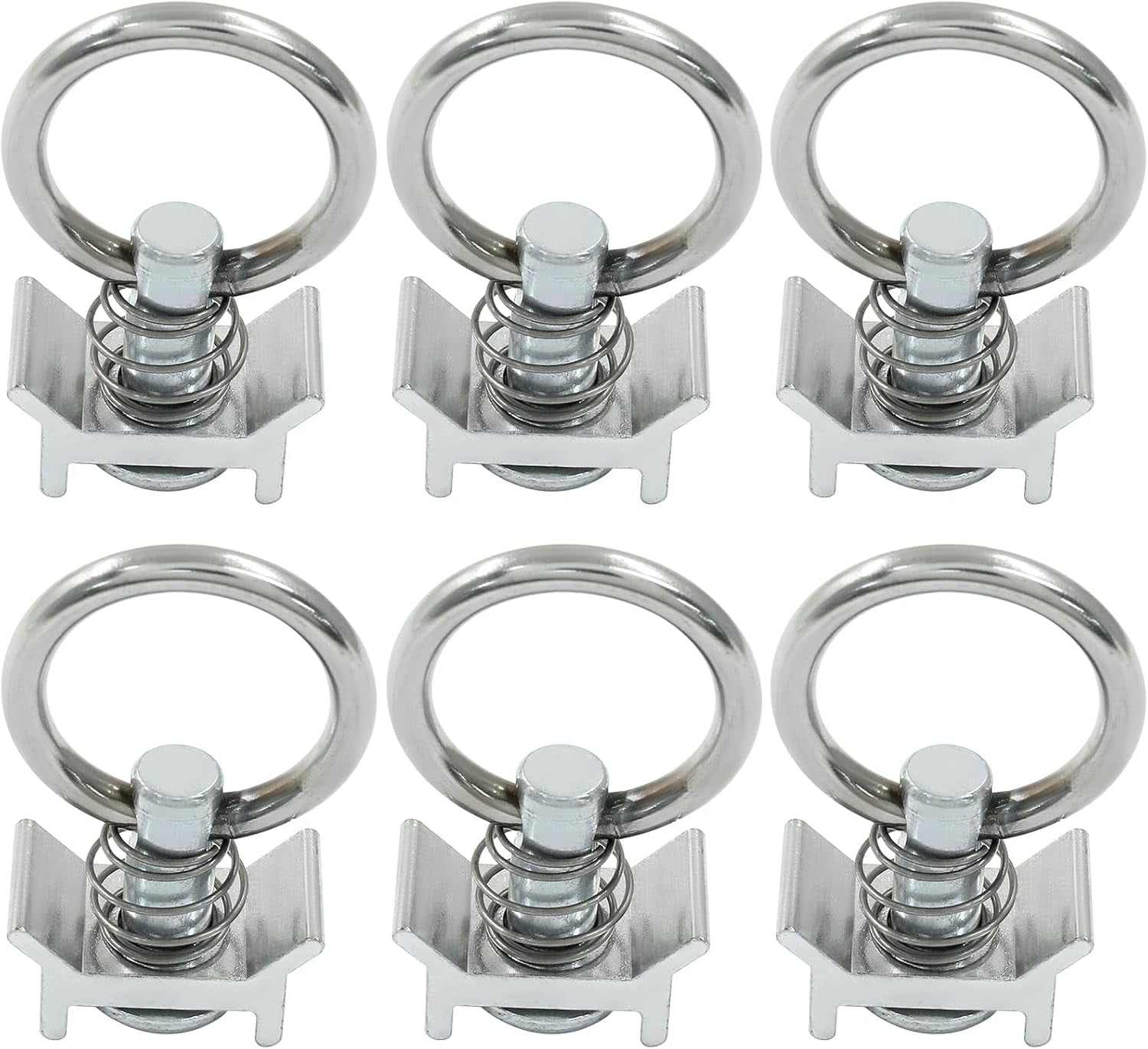 6 Pack L Track Tie Down O Ring, Single Stud Fitting L Track 4,000LB ...