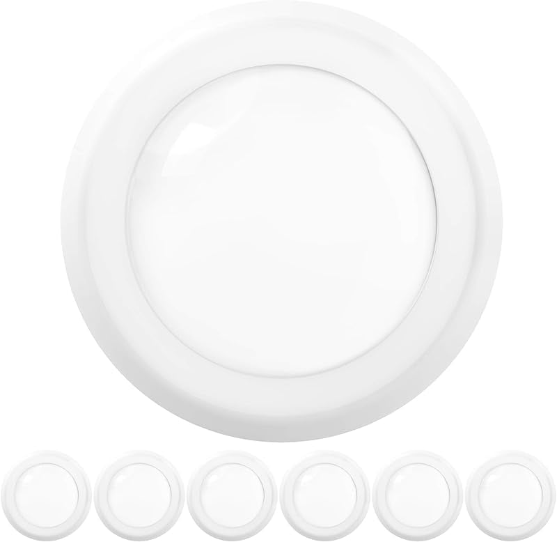 6 Pack LED Disc Lights Ceiling 6 Inch, Flush Mount Disk Light, Recessed ...