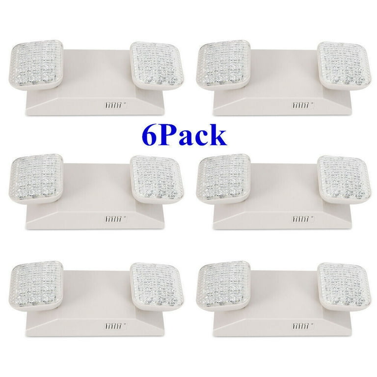 2 Head Emergency Light Pack LED Two Head Emergency Light With Battery