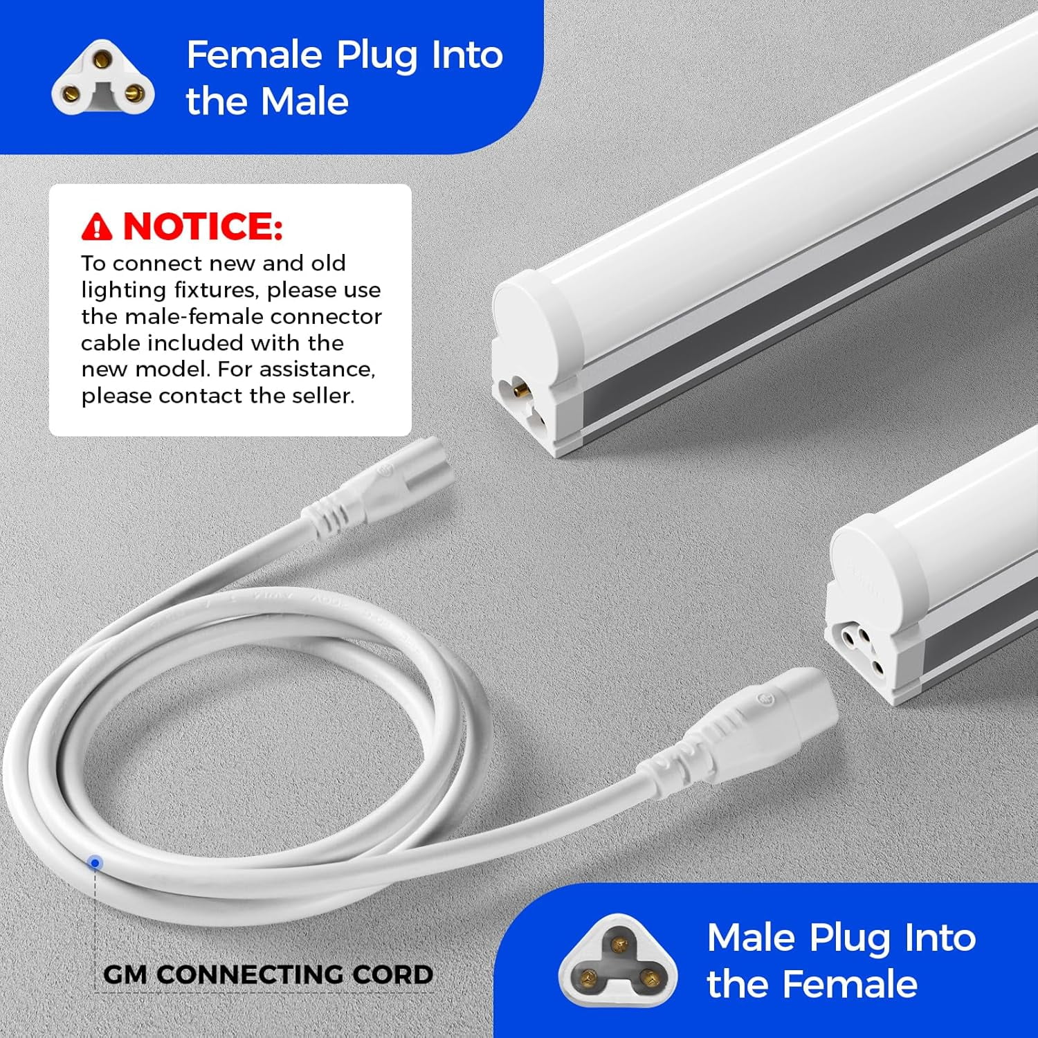 6-Pack LED T5 Integrated Fixtures, 4FT 20W 2200LM, 6500K Daylight Utility Shop Light Bars ...