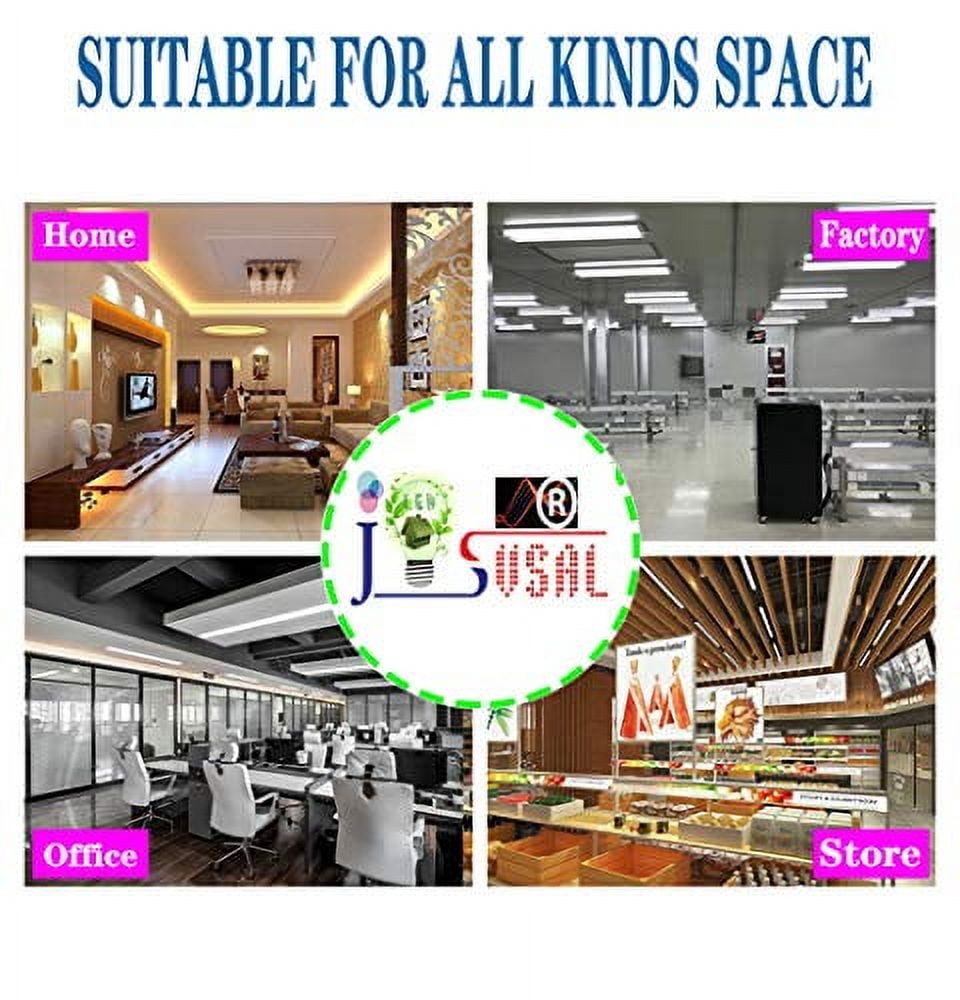 (6-Pack LED T5 Integrated Single Fixture with 5.0ft Power Cord with ...