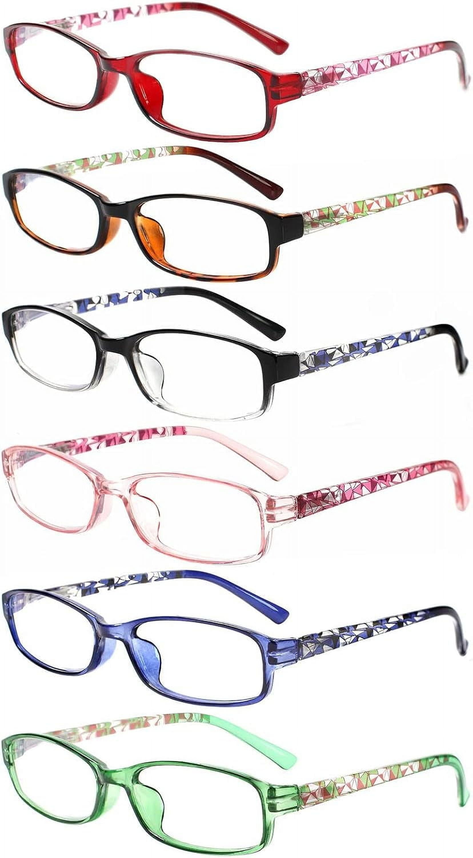 6 Pack Ladies Reading Glasses for Women Blue Light Blocking Spring ...