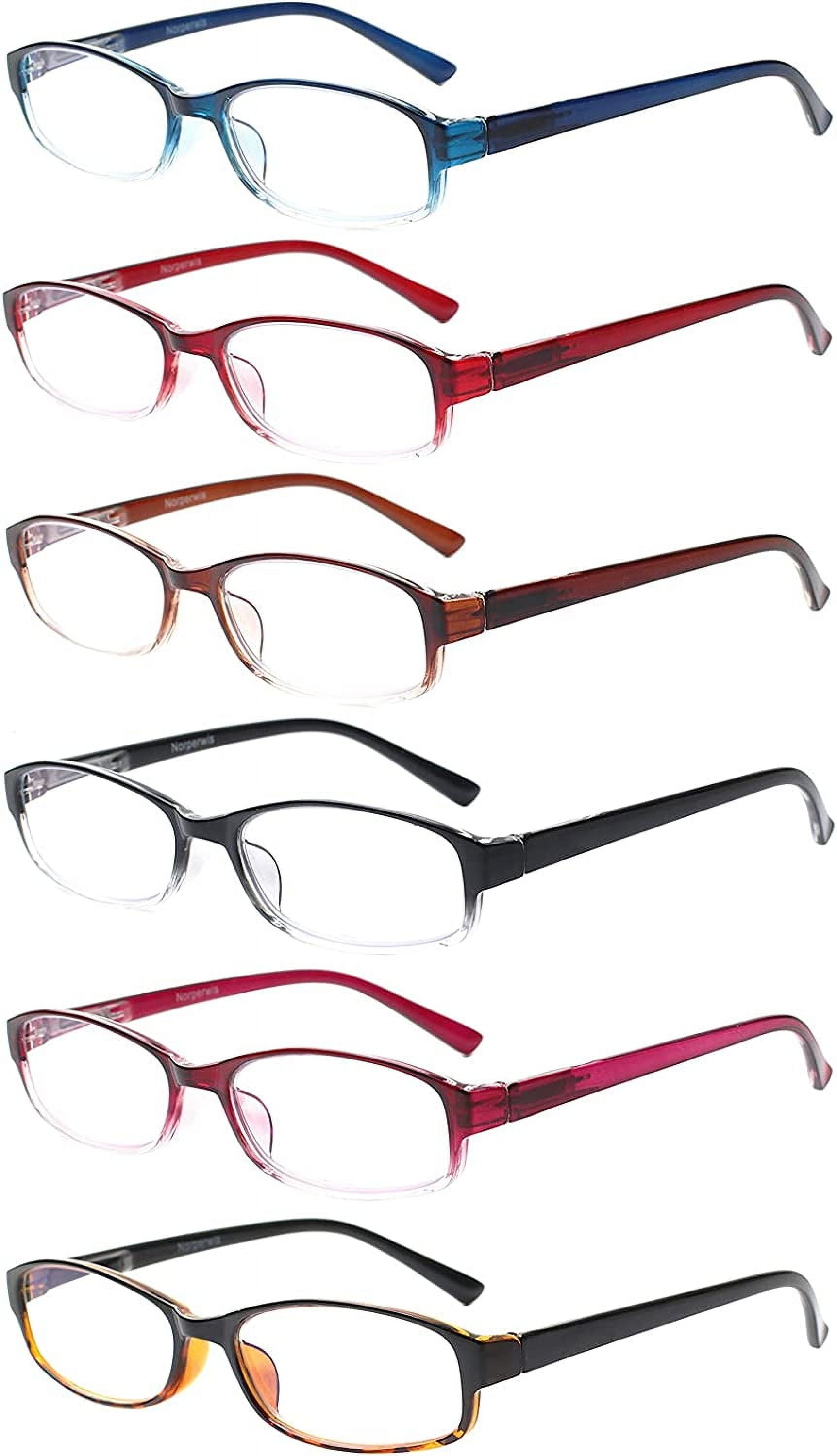 6 Pack Ladies Reading Glasses for Women Blue Light Blocking Spring ...