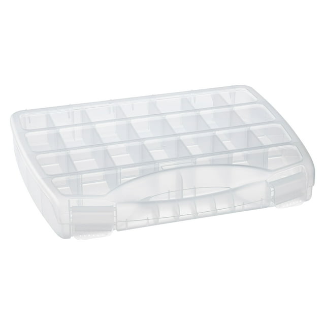 6 Pack: Large Adjustable Compartment Bead Storage Box with Handle by ...