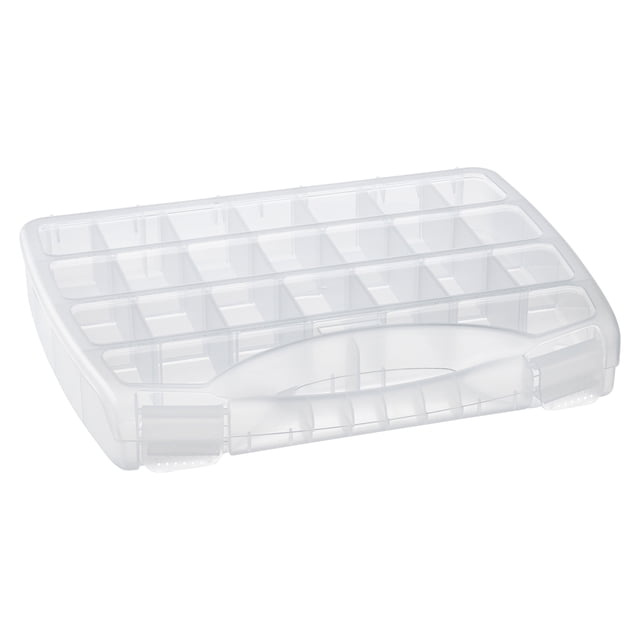 6 Pack: Large Adjustable Compartment Bead Storage Box with Handle by ...