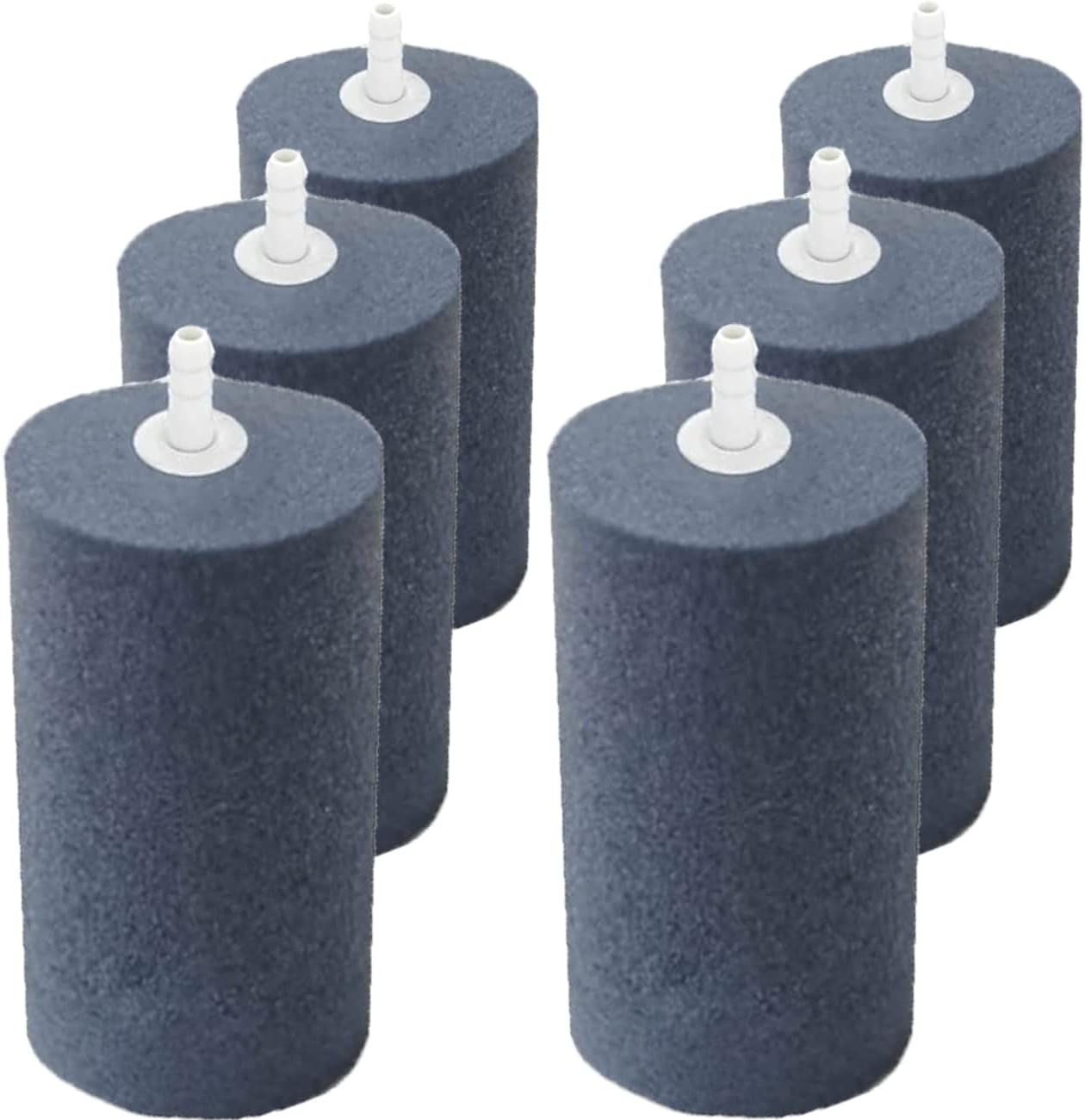 6-Pack Large Air Stones, Humongous 4 x 2 Inch Air Stone Round Air ...