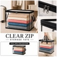 6 Pack Large Heavy-Duty Thick Plastic Clear Storage Bag for Clothes ...