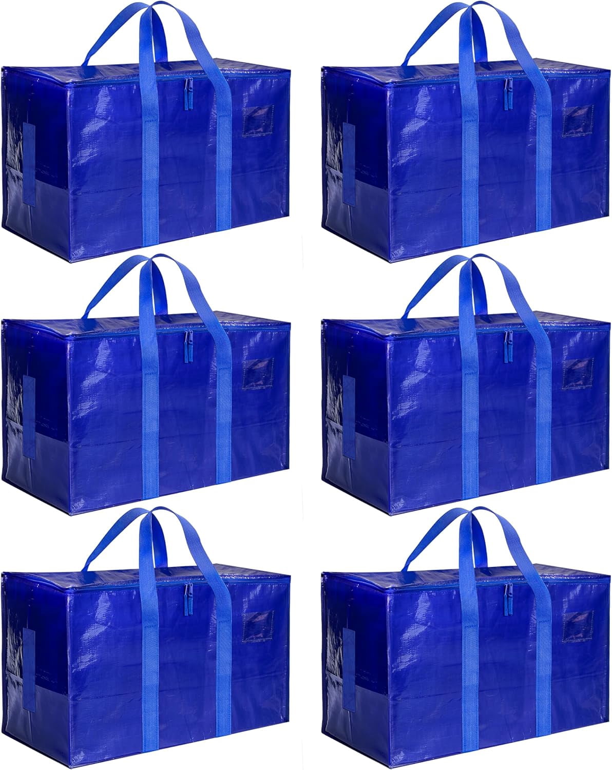 6 Pack Large Moving Bags with Zippers & Handles, Moving Supplies with ...