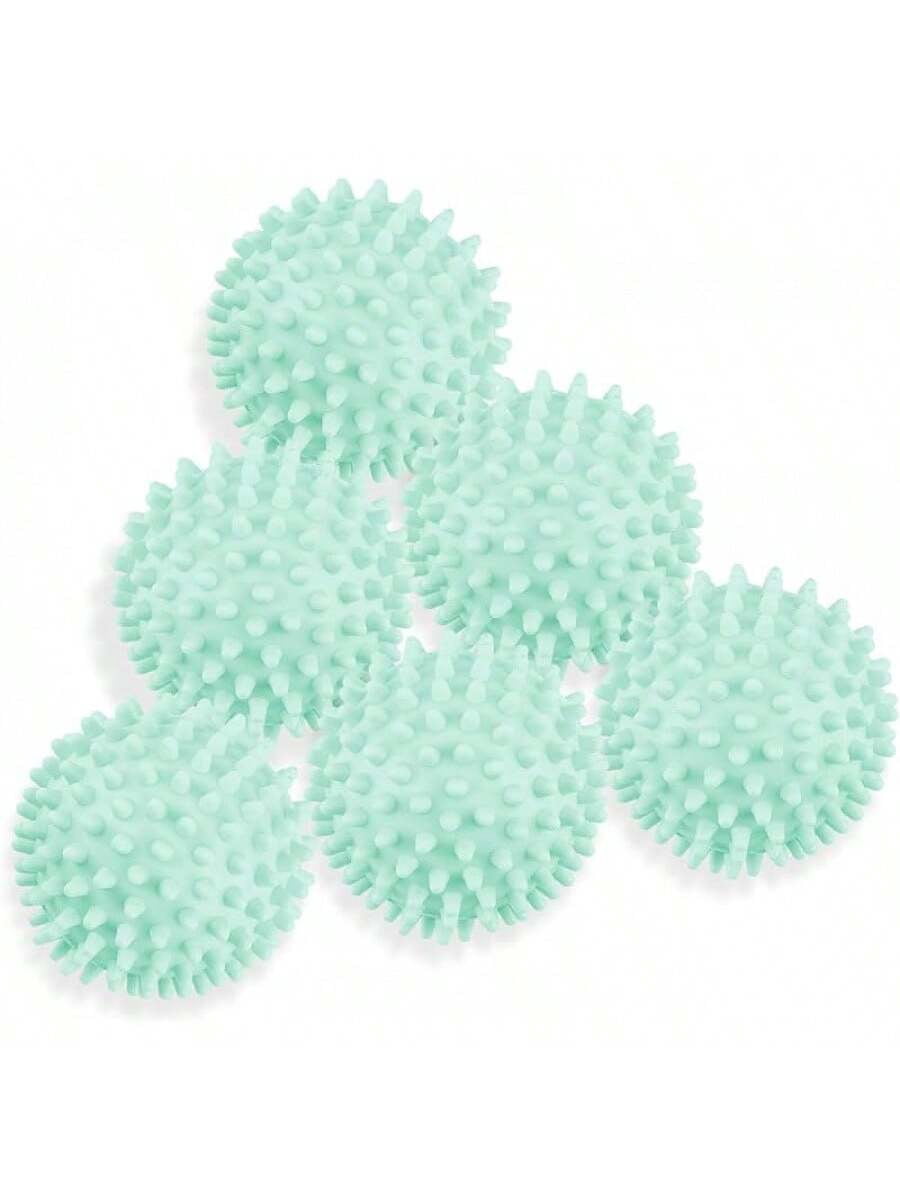 6 Pack Laundry Balls For Dryer Reusable Plastic Pellet Packs Fabric ...
