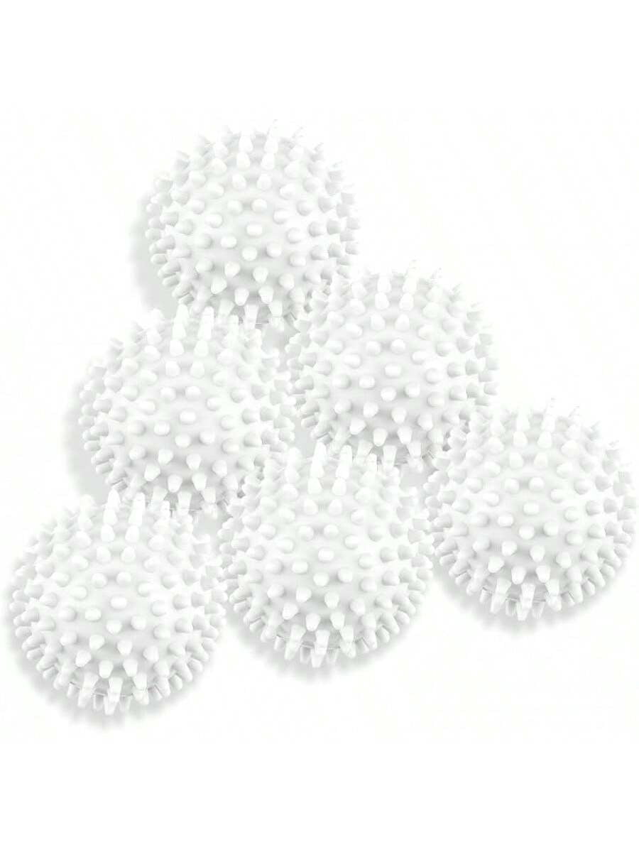 6 Pack Laundry Balls For Dryer Reusable Plastic Pellet Packs Fabric ...