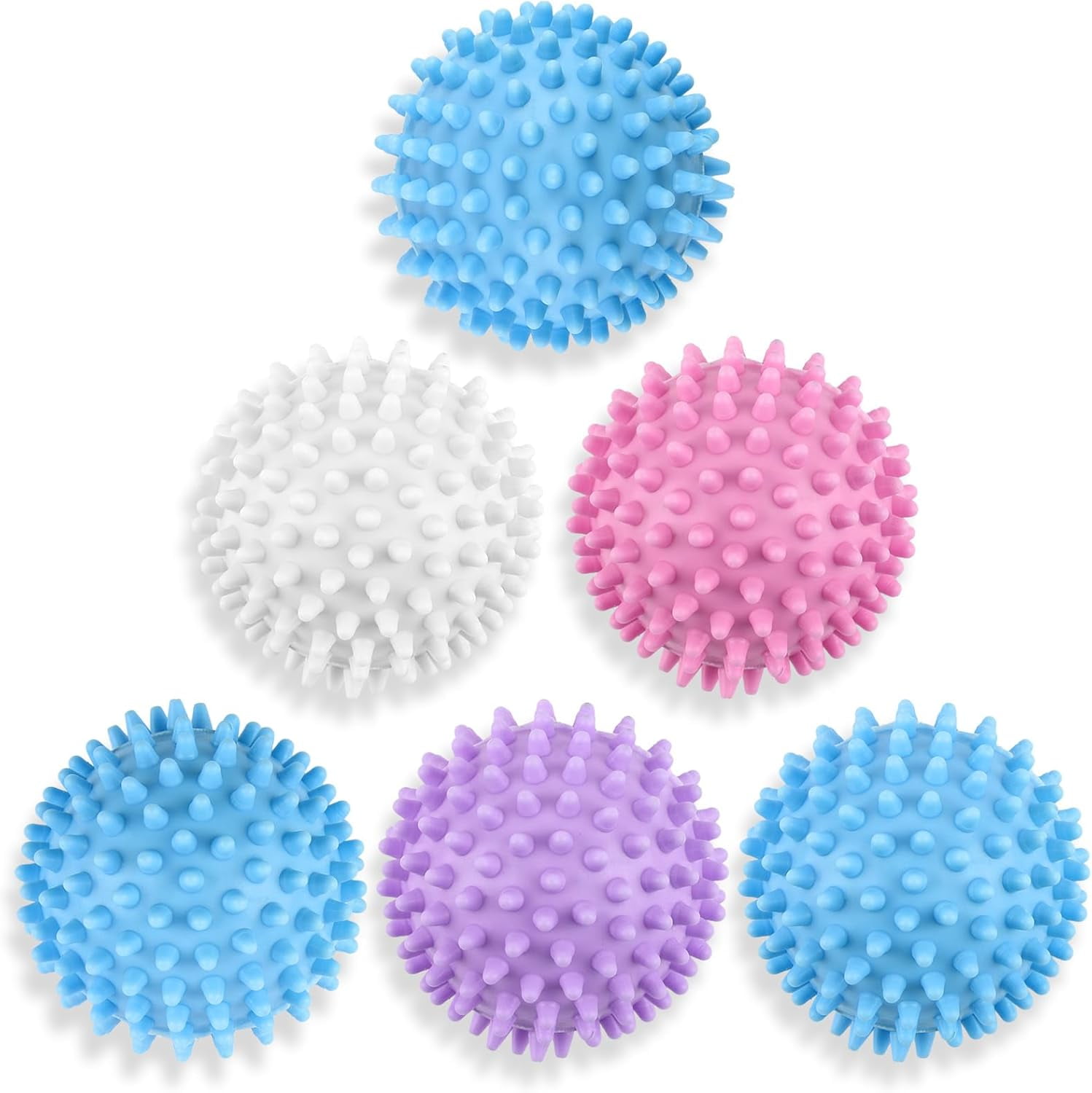 6 Pack Laundry Balls for Dryer, Dryer Balls Laundry Reusable, Dryer ...