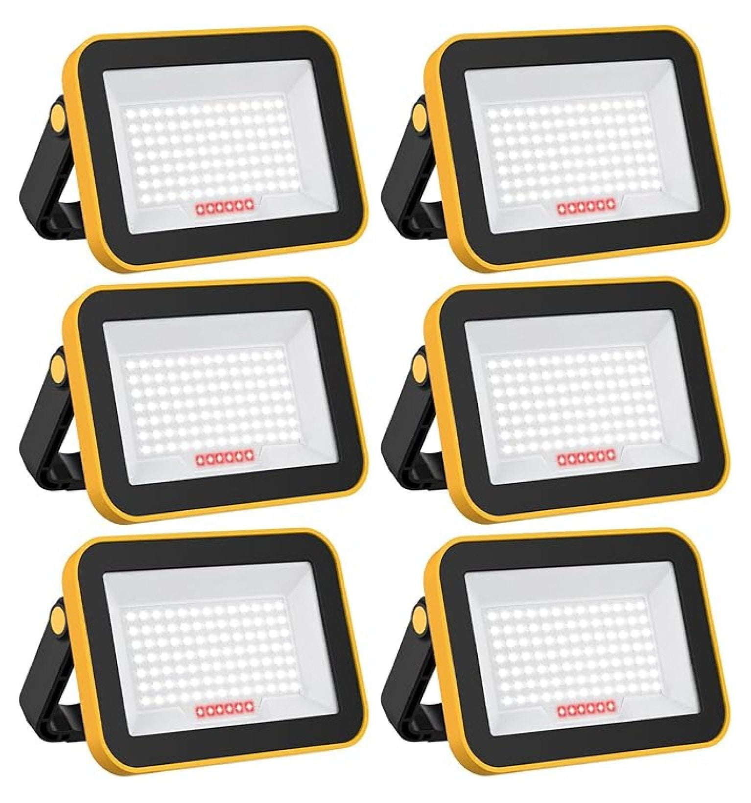 6 Pack Led Work Light Rechargeable Portable Work Light SMD LED Super ...