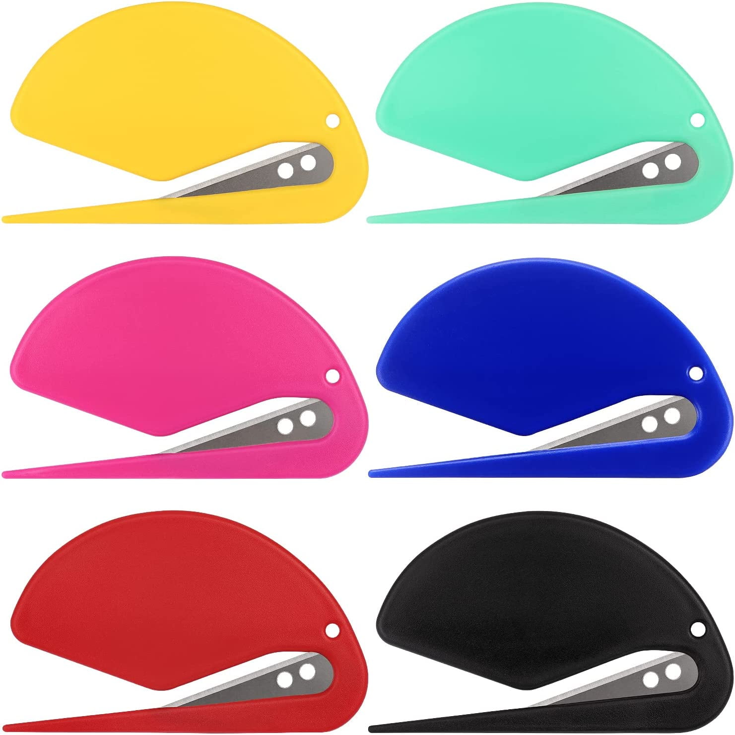 6 Pack Letter Opener Envelope Slitter Set Sharp and Efficient Open ...
