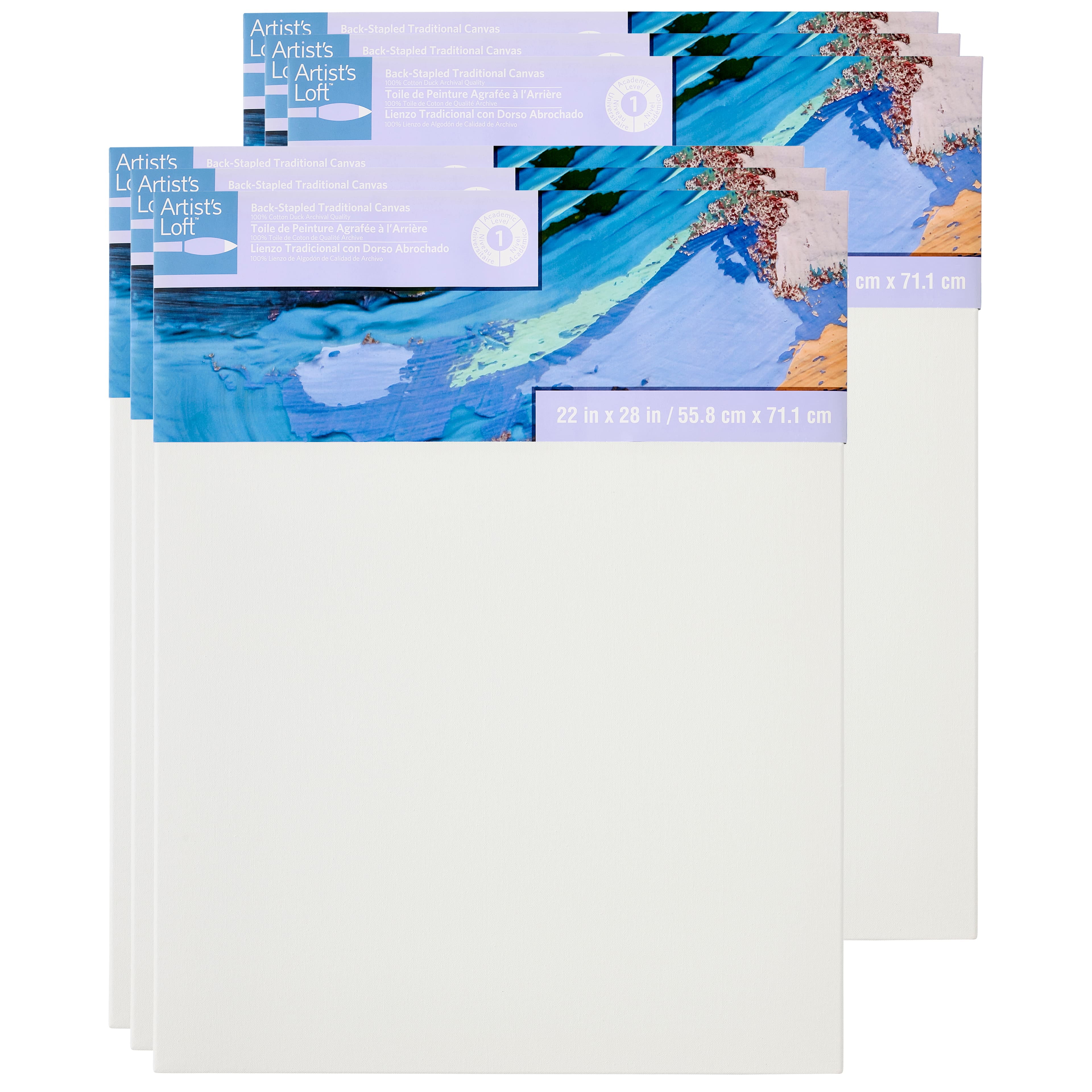 22" x 28" Level 1 Back Stapled Traditional Canvas by Artist's Loft ...