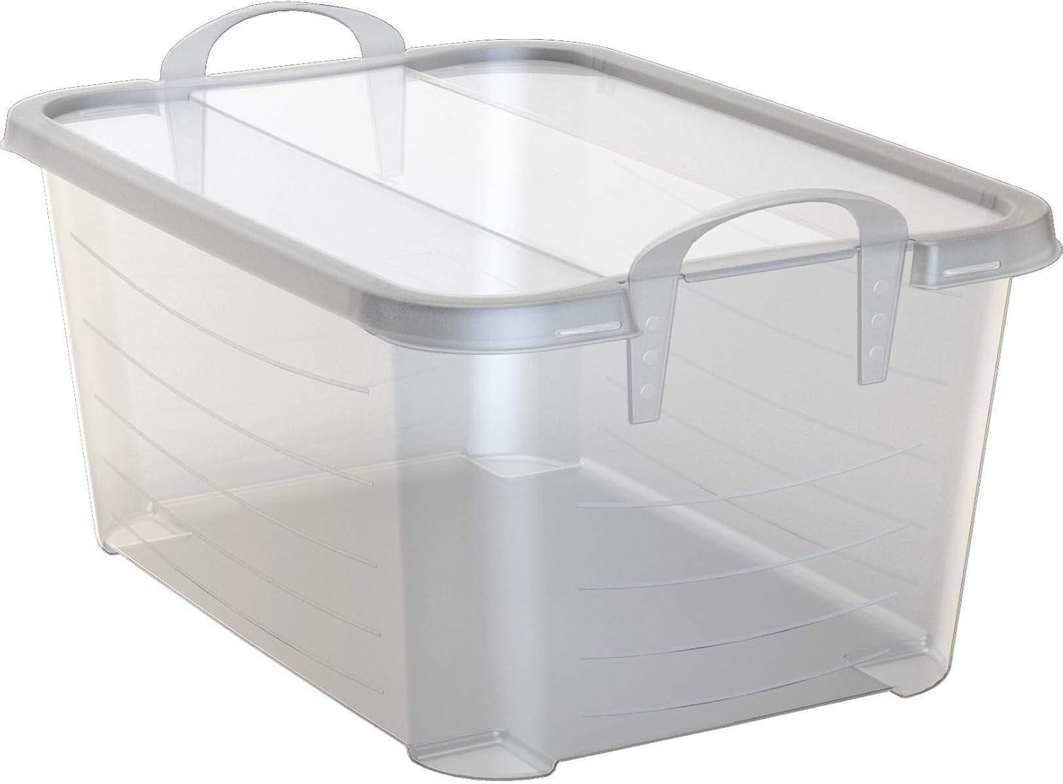 6 Pack Light Duty Stackable Storage Bin, 55 Quart Home Organizer ...