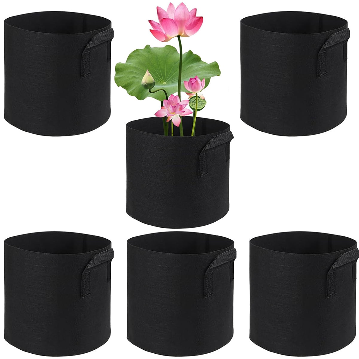 6 Pack Lily Plant Pots for Pond,Bexikou 2 Gallon Aquatic Pond Planter ...