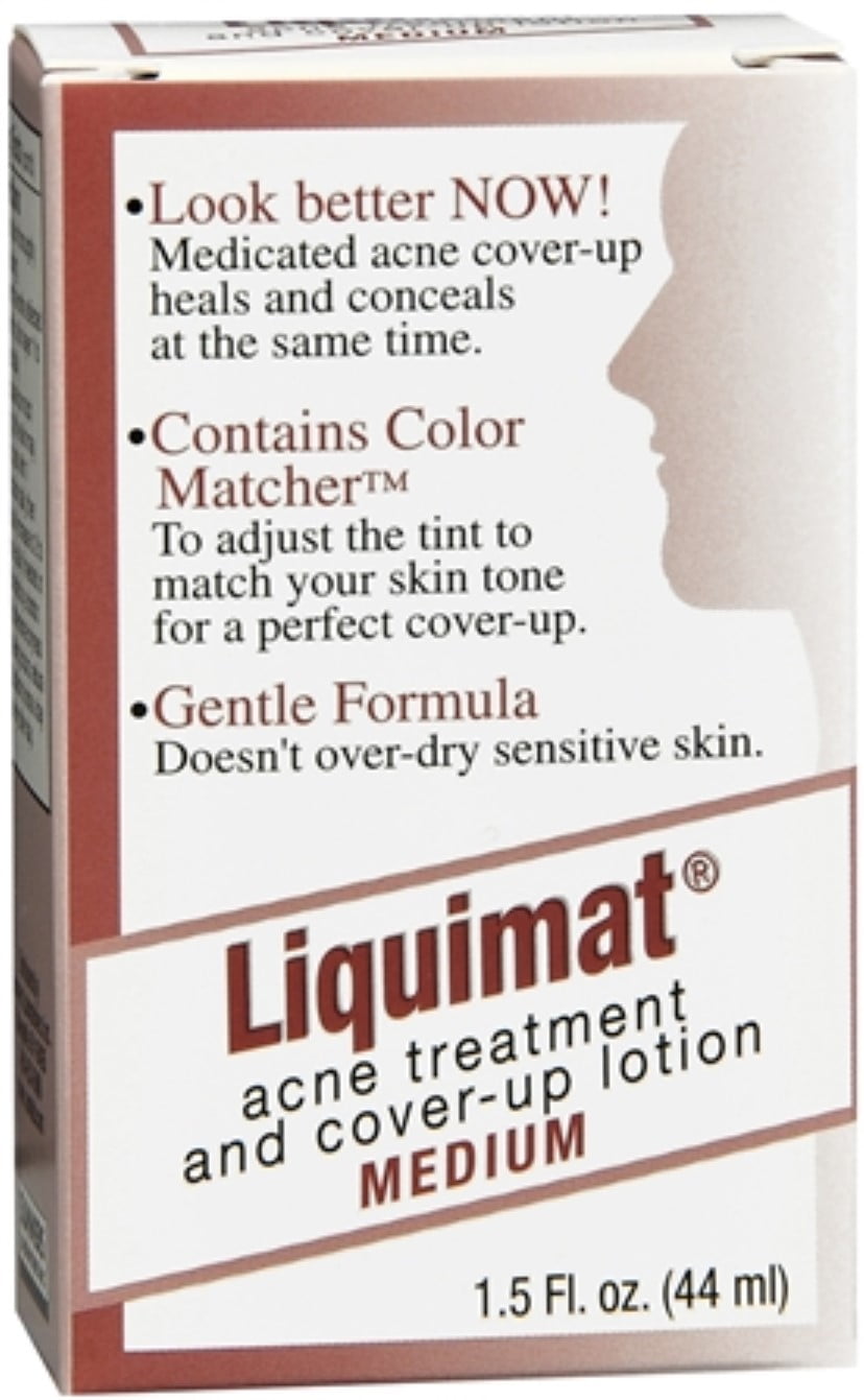 6 Pack - Liquimat Acne Treatment and Cover-Up Lotion Medium 1.50 oz ...