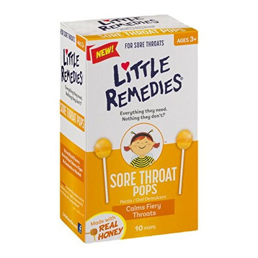 6 Pack - Little Colds Honey Pops For Childrens Cough 10 Pops Each ...