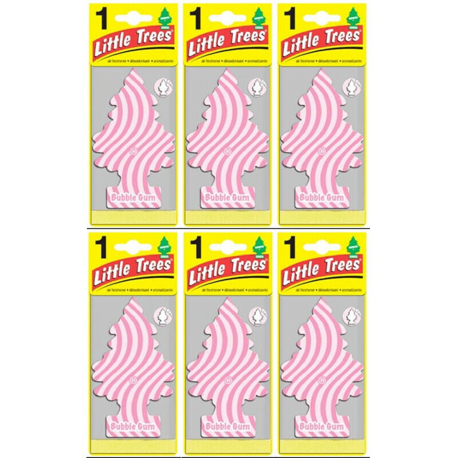 6 Pack Little Trees Bubble Gum Scent Car and Home Air Fresheners ...