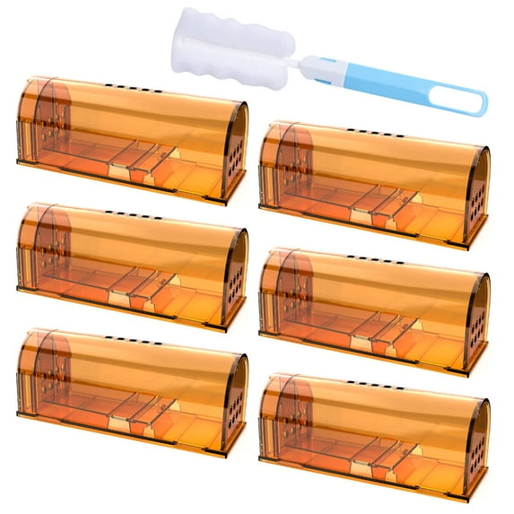 6 Pack Live Mouse Traps No Kill, Humane Mouse Traps Indoor for Home ...