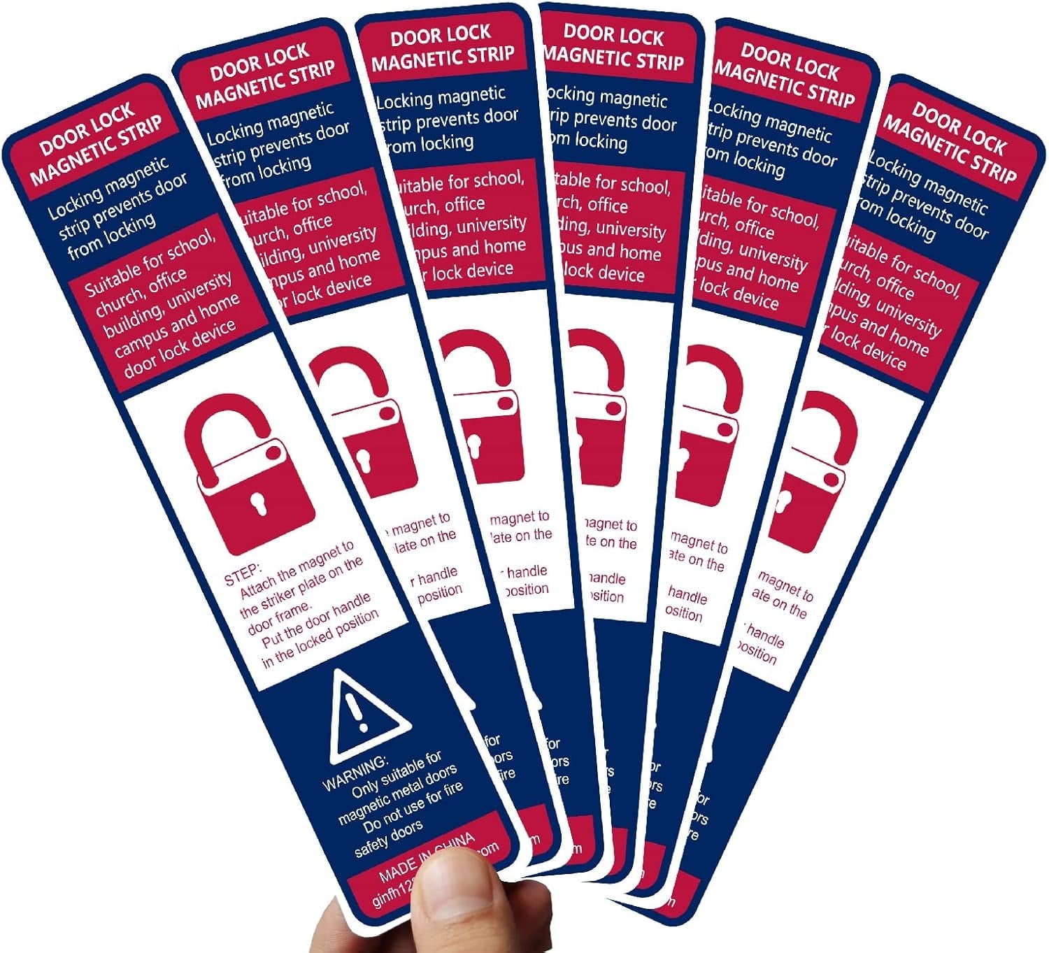 Lockdown Magnetic Strips Door Security Devices Thin Magnetic Strips ...