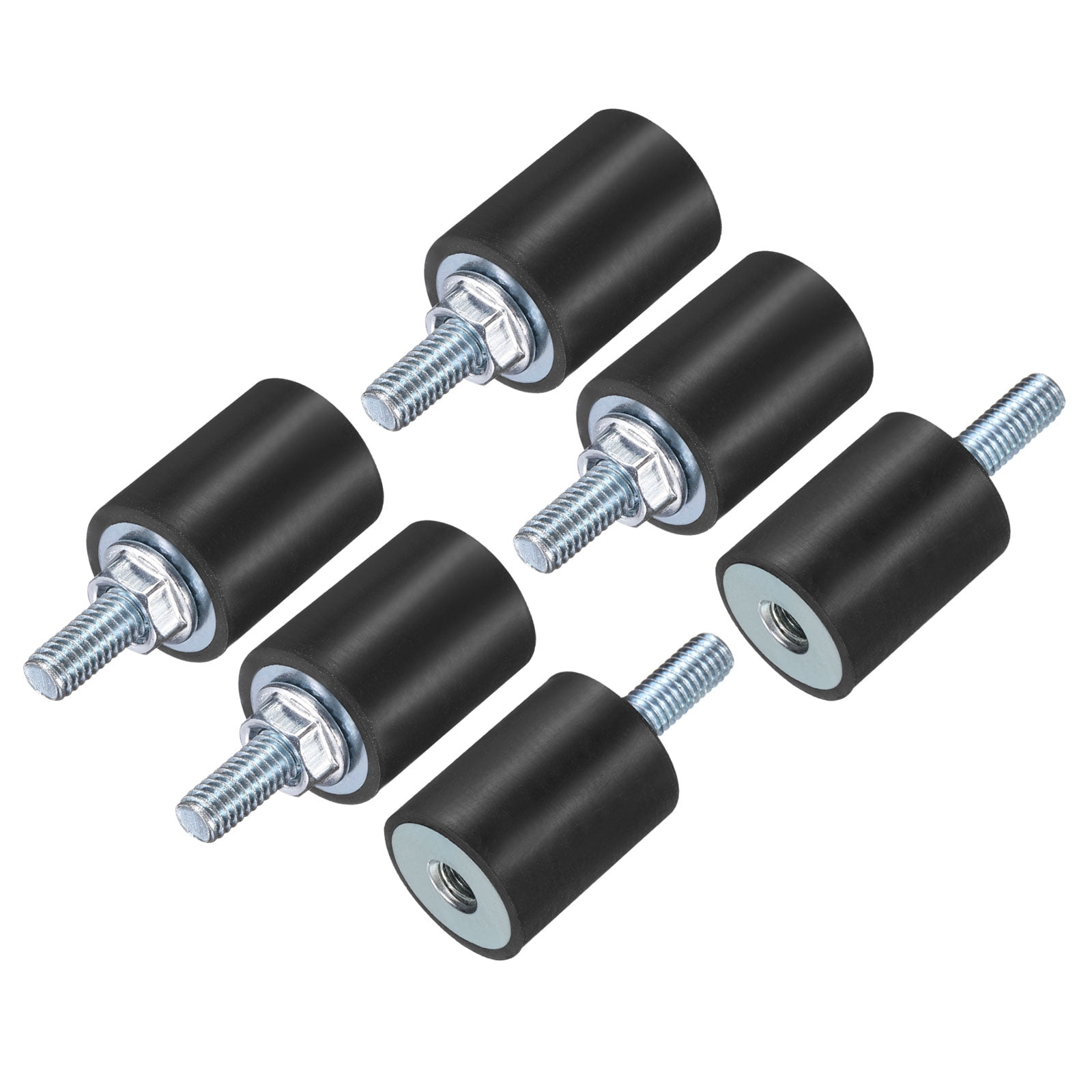 6 Pack M6x18mm Thread Studs Rubber Shock 20x25mm Male Female 6 Pack M6 ...