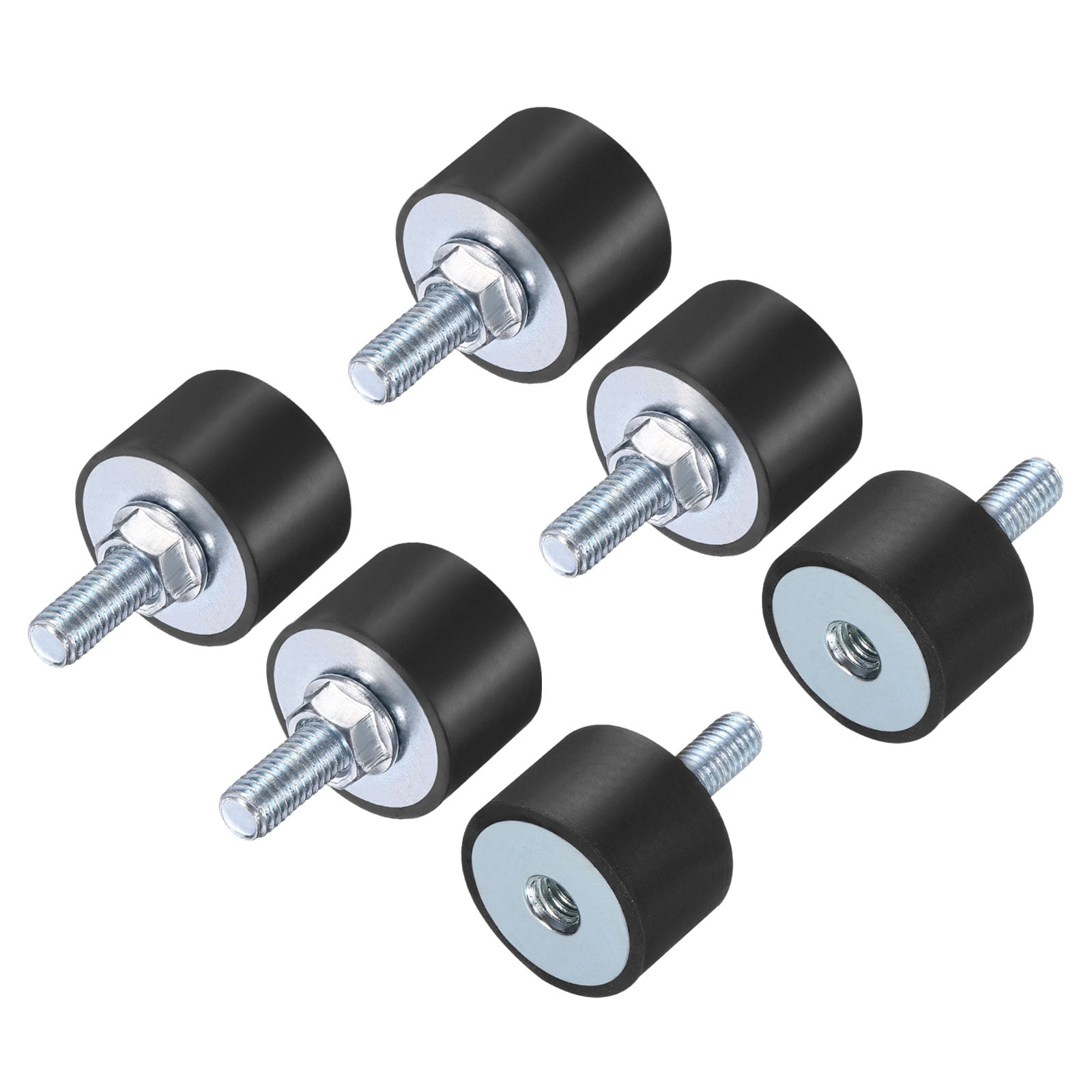 6 Pack M8x23mm Thread Studs Rubber Shock 30x20mm Male Female 6 Pack M8 ...