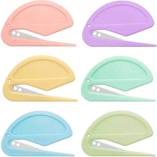 6 Pack Macarons Envelope Opener - Letter Opener Envelope Slitter with ...