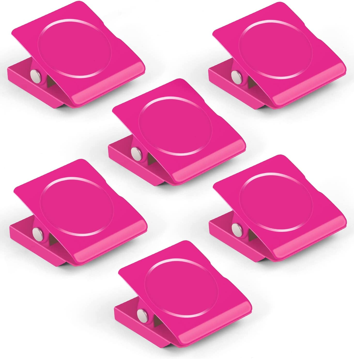6 Pack Magnetic Clips Heavy Duty, Fridge Magnets Clips, Strong Magnets ...
