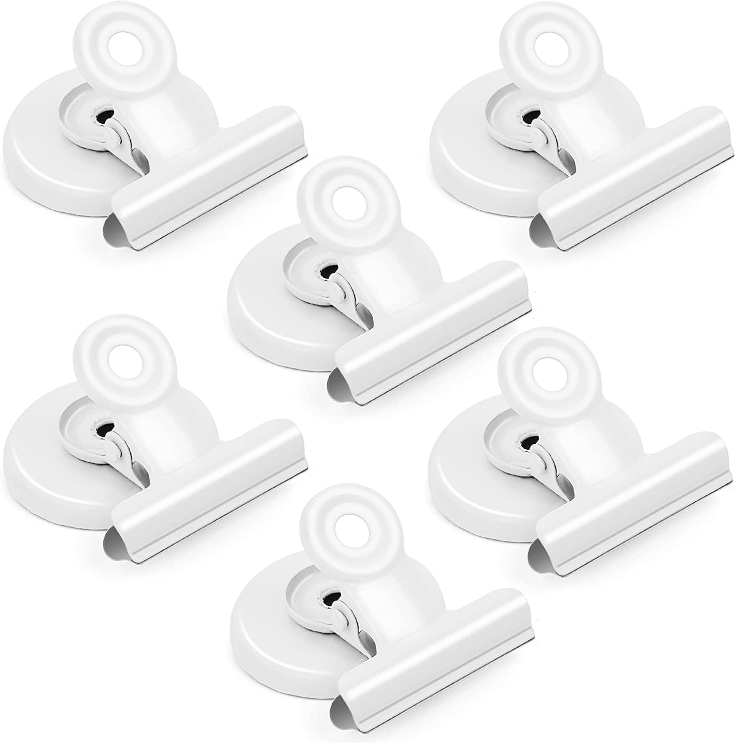 6 Pack Magnetic Clips Strong Refrigerator Magnet Clips with Anti ...