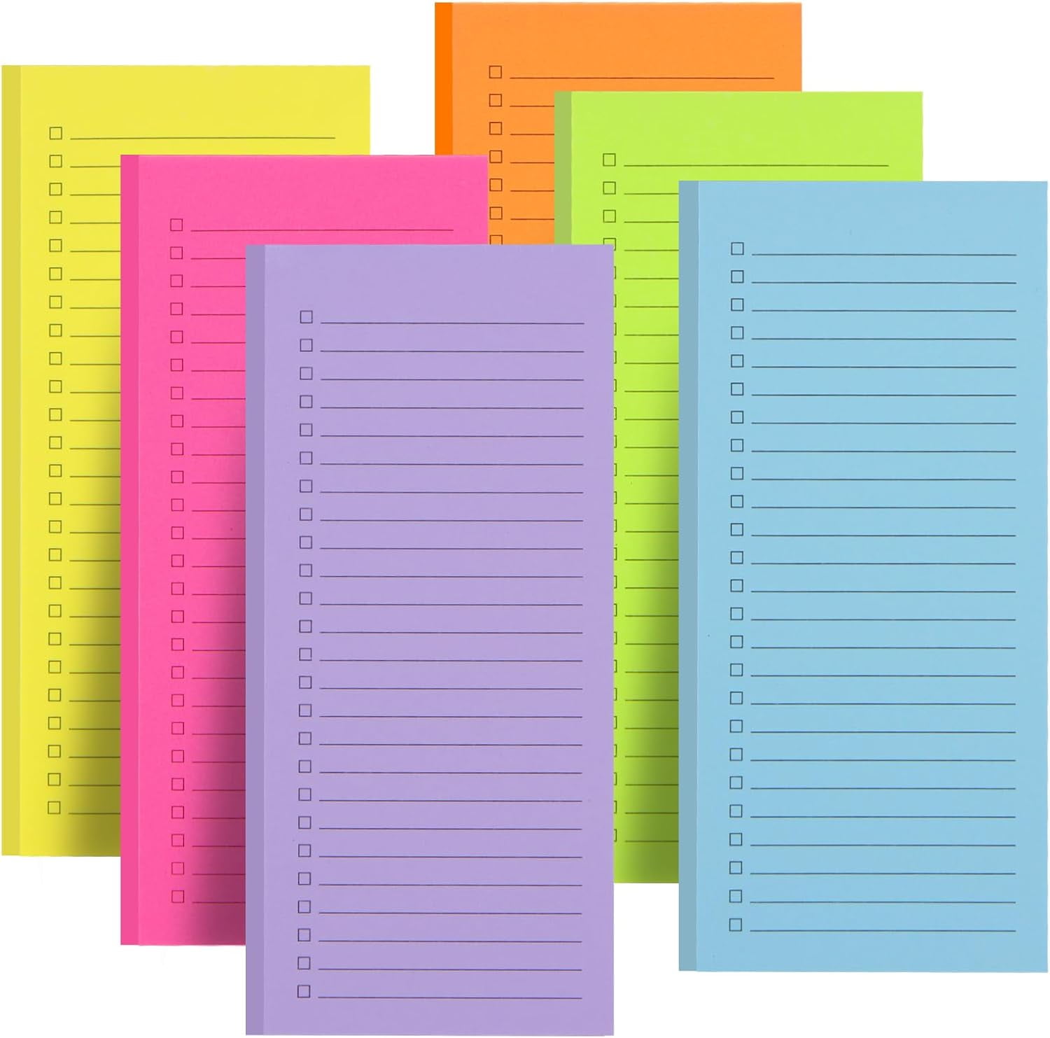 6 Pack Magnetic Notepads, Notepads Grocery List Magnet Pad for Fridge ...