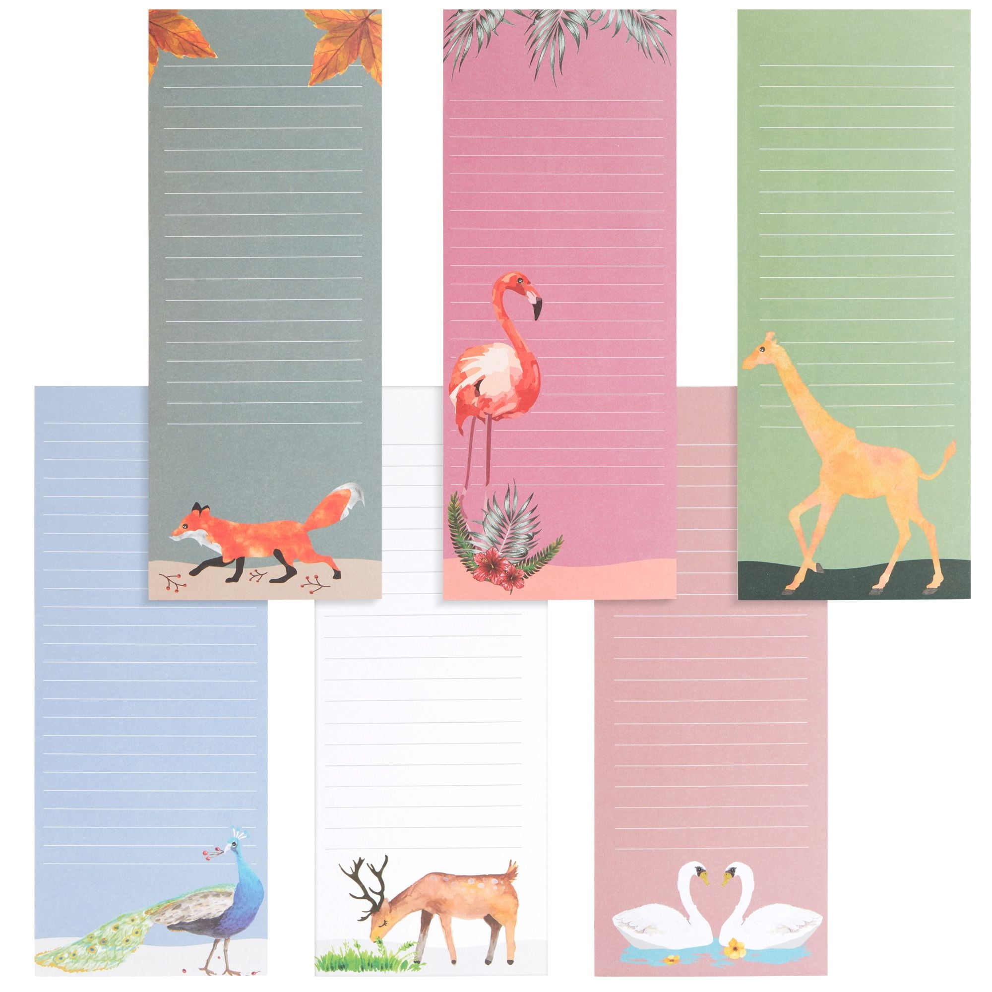 Walmart 6 Pack Magnetic Notepads, Animal Designs, To-Do & Grocery List ...