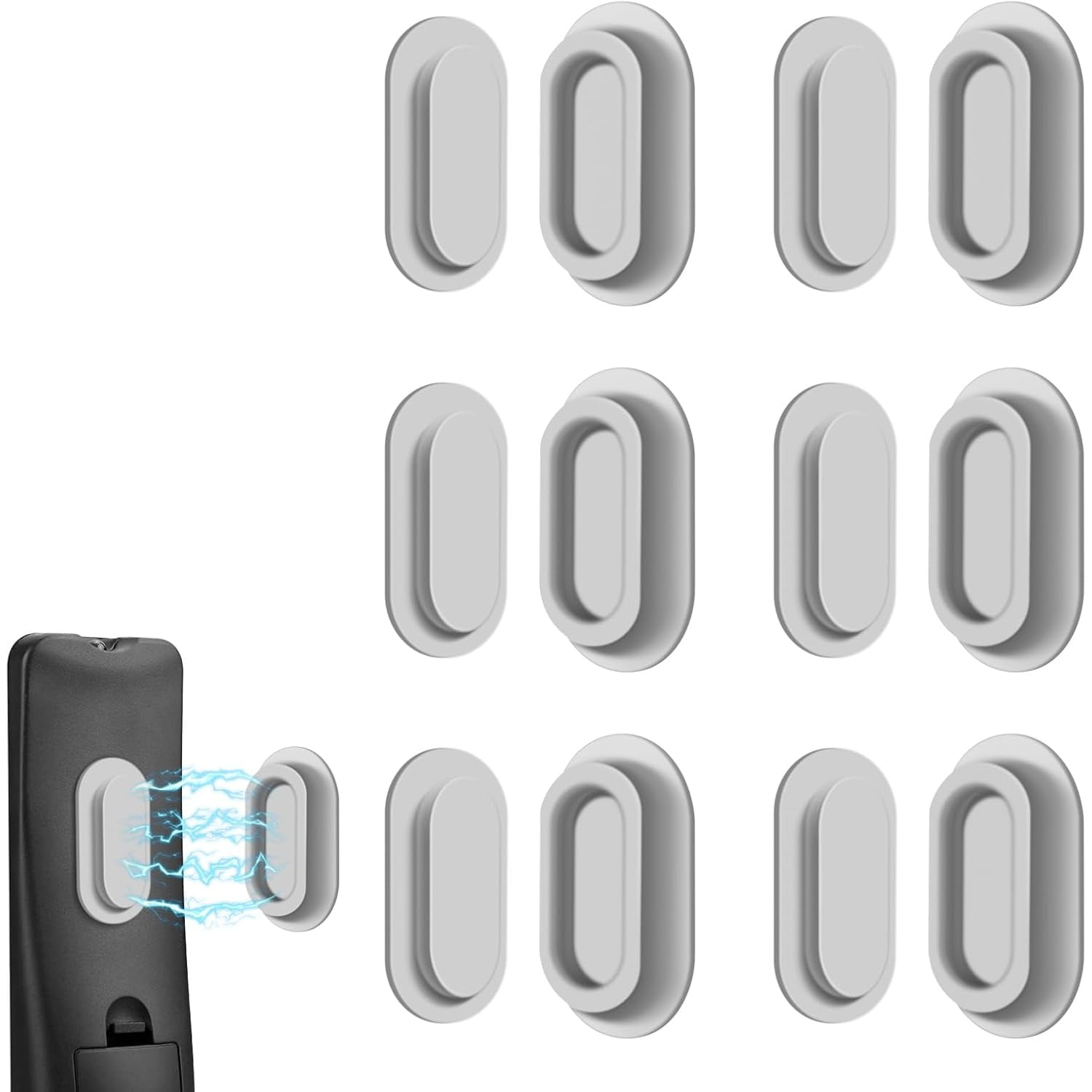 6 Pack Magnetic Remote Control Holder, Upgraded Silicone Magnetic ...