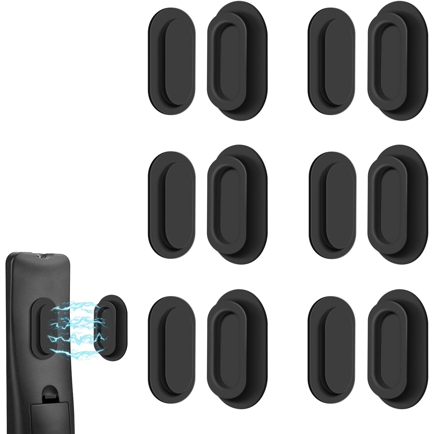 6 Pack Magnetic Remote Control Holder, Upgraded Silicone Magnetic ...