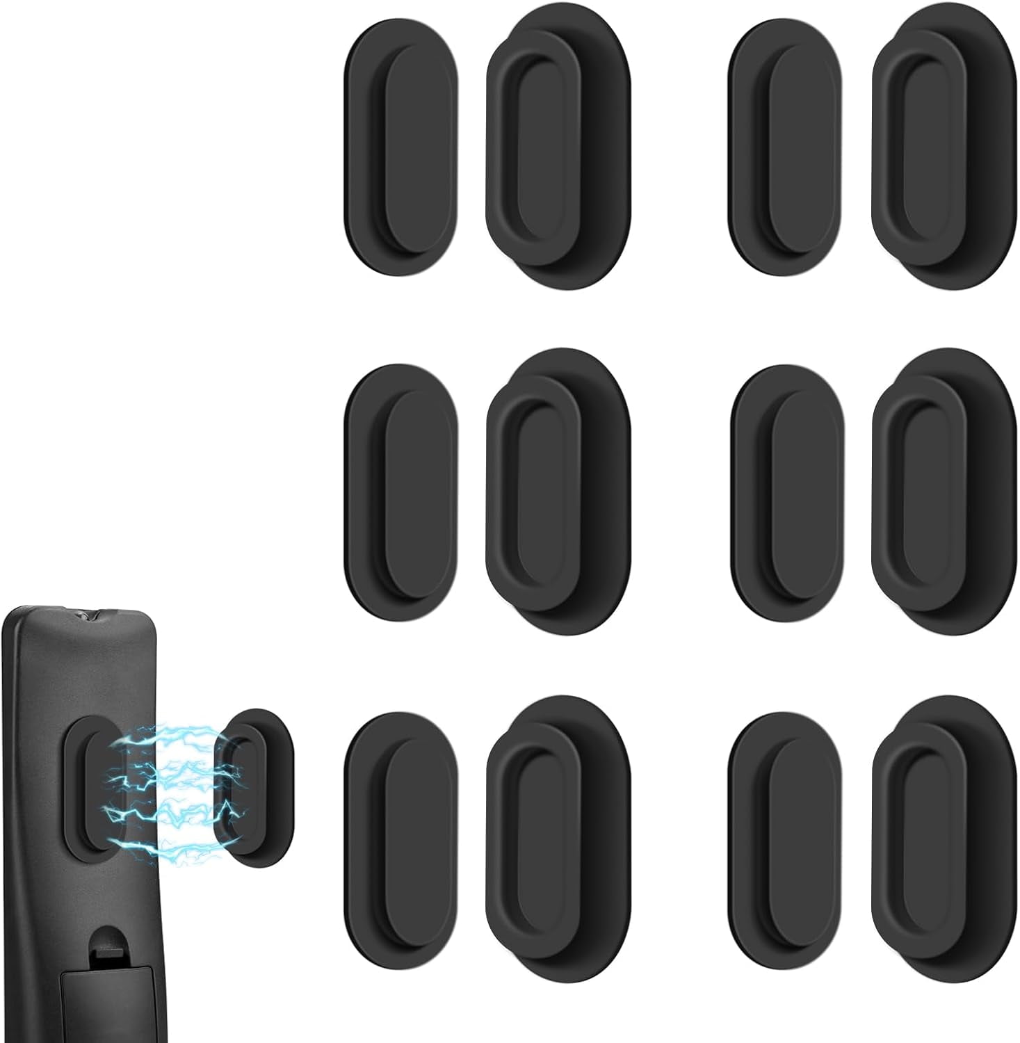 6 Pack Magnetic Remote Control Holder, Upgraded Silicone Magnetic ...