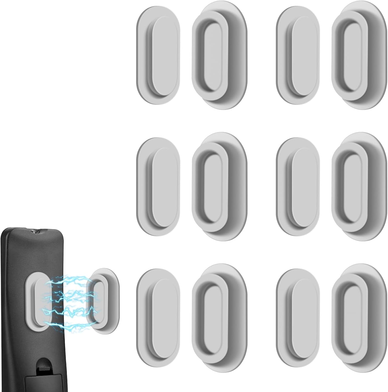 6 Pack Magnetic Remote Control Holder, Upgraded Silicone Magnetic ...