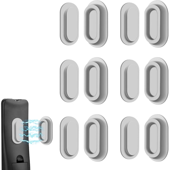 6 Pack Magnetic Remote Control Holder, Upgraded Silicone Magnetic ...