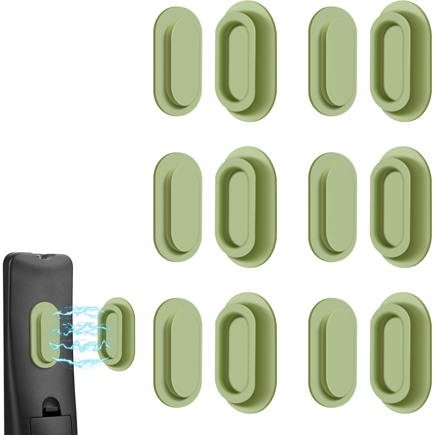 6 Pack Magnetic Remote Control Holder, Upgraded Silicone Magnetic ...