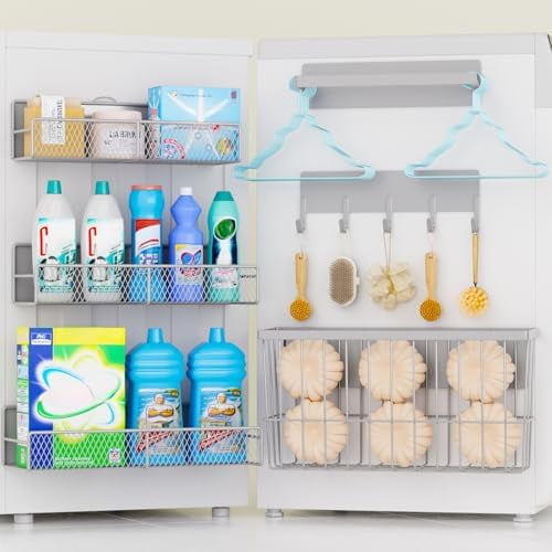 6-Pack Magnetic Shelves for Washing Machine & Refrigerator, Heavy-Duty ...