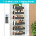 6 Pack Magnetic Spice Storage Rack Organizer for Refrigerator and Oven ...