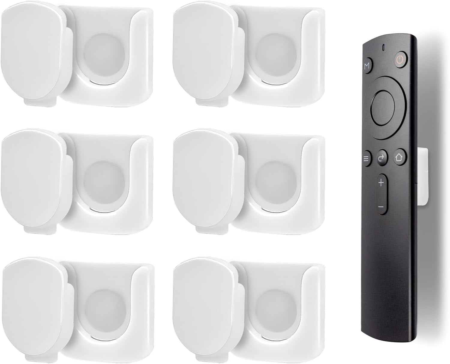6 Pack Magnetic TV Remote Control Holder Wall Mount Remote Holder for ...